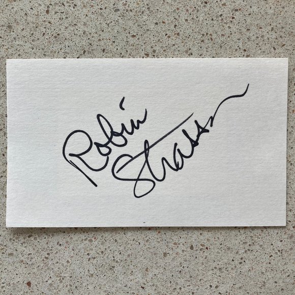 Autograph | Other | Robin Strasser Signed 3x5 Index Card All My ...